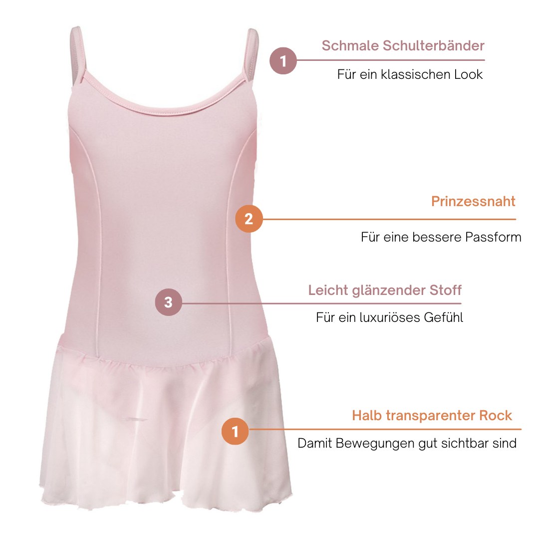 Ballett Trikot | Ballettanzug Rosa | Glänzend | Cinderella ...